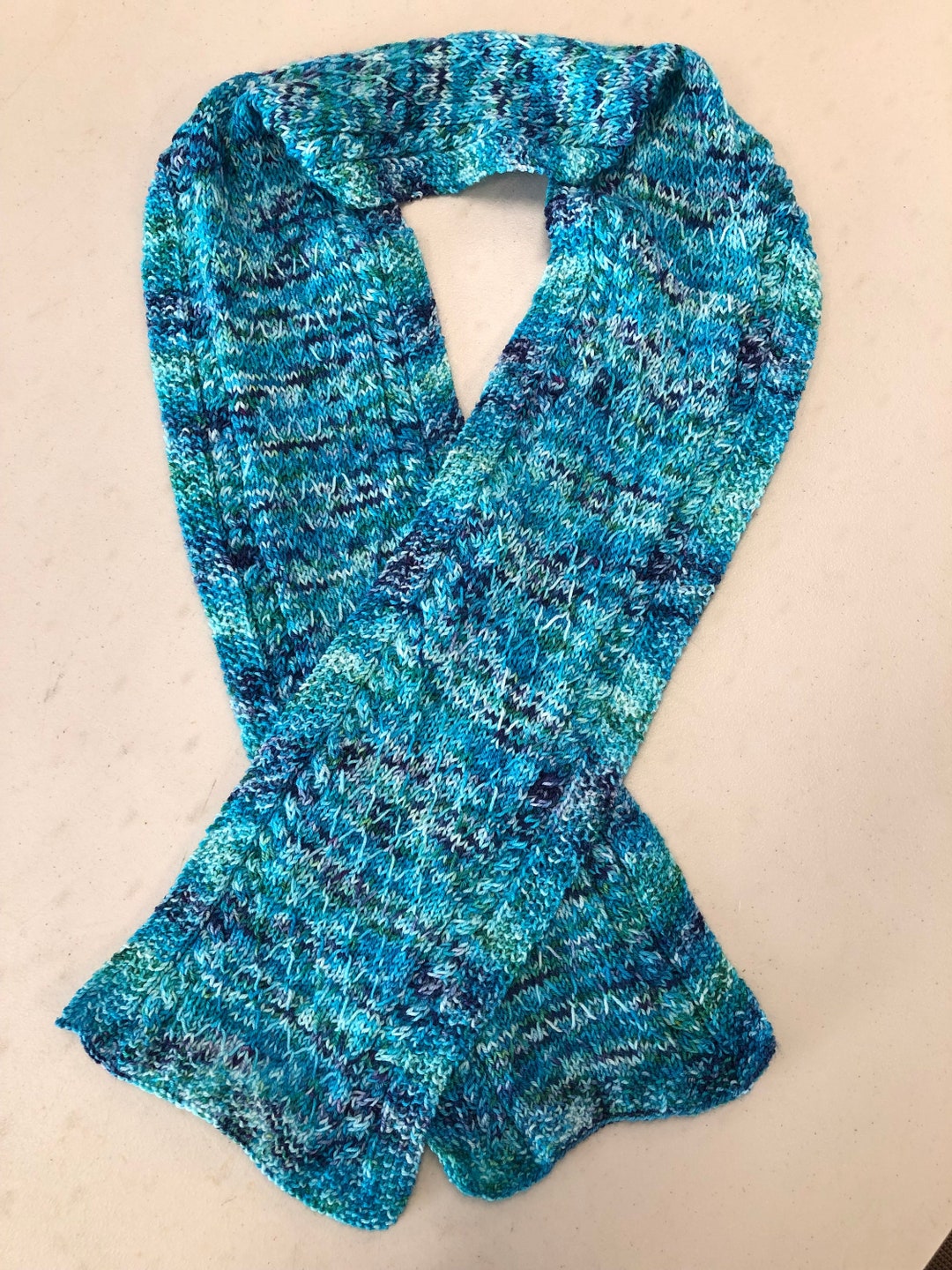 Diamond Cable Knit Scarf Pattern - Etsy