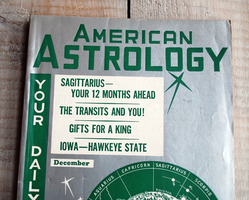 American Astrology Magazine, December 1955 Issue - Etsy