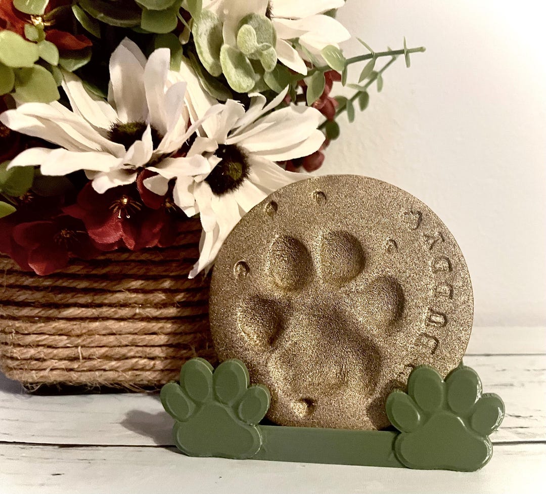 Paw Print Keepsake Holder - Etsy