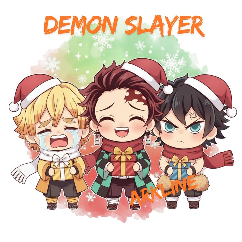 Demon Slayer Christmas Art - Etsy UK