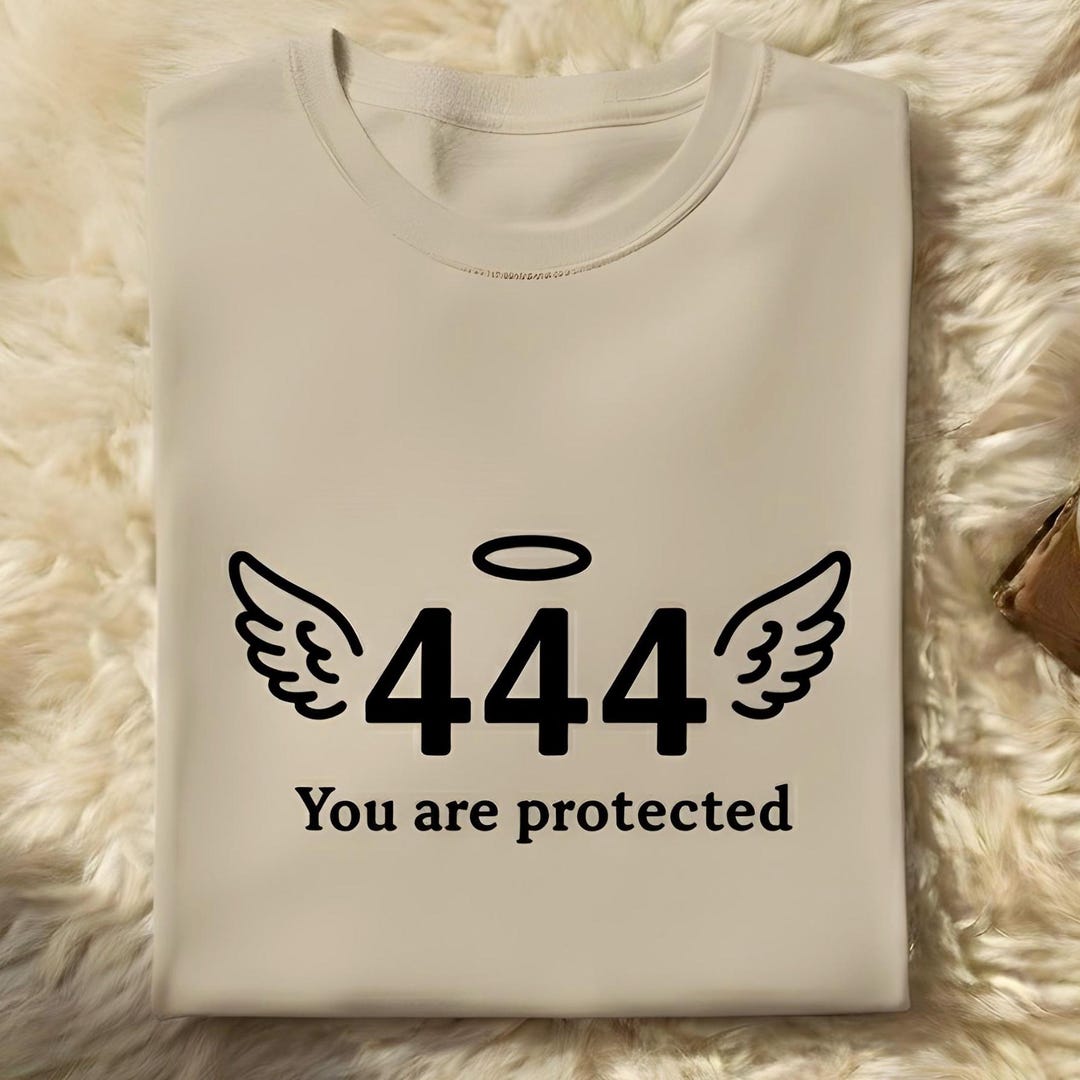 444 Angel Number PNG – Protection & Stability, Spiritual Typography ...