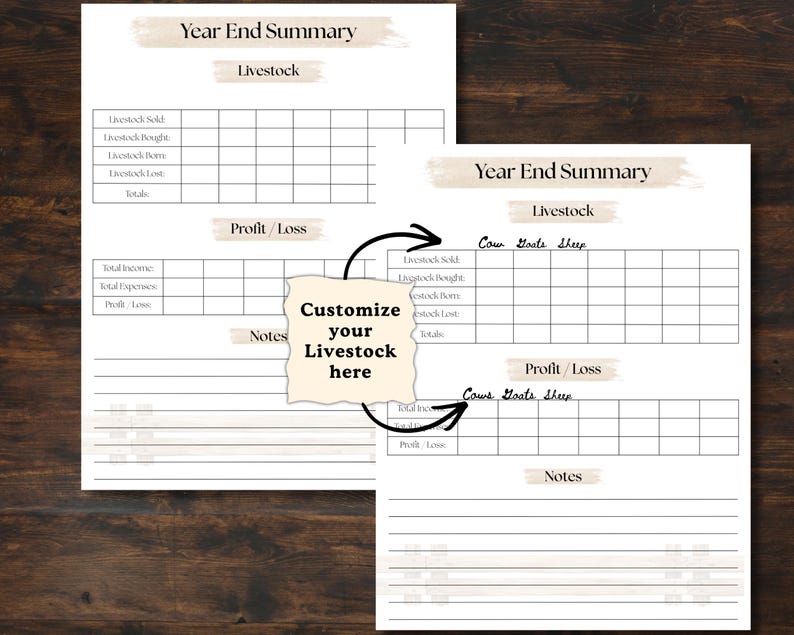 Livestock Records | Animal Health, Breeding and Birth Log | Income and ...