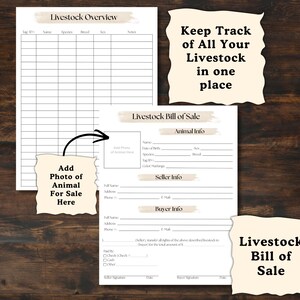 Livestock Records | Animal Health, Breeding and Birth Log | Income and ...