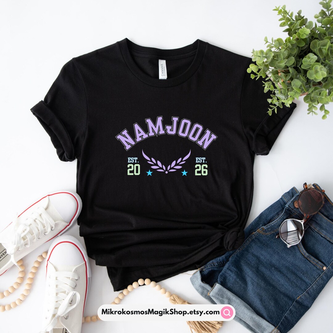 Customized Namjoon University Style Unisex Tee, K-pop Concert Shirt ...