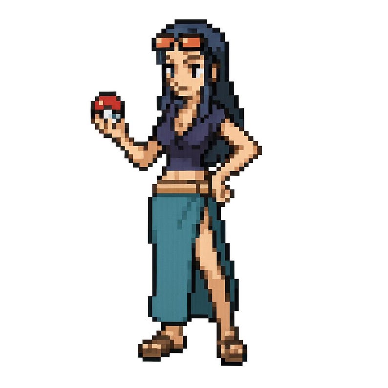 Custom Pokémon Trainer Portrait • Pixel Art Sprite • Personalized ...