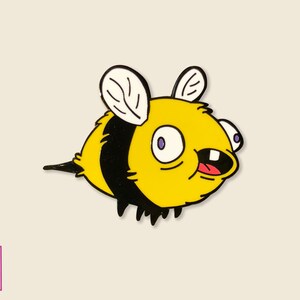 Derpy Bee Hard Enamel Pin Bad Fan Art Also Bees Pin Set - Etsy