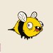 Derpy Bee Hard Enamel Pin Bad Fan Art Also Bees Pin Set - Etsy
