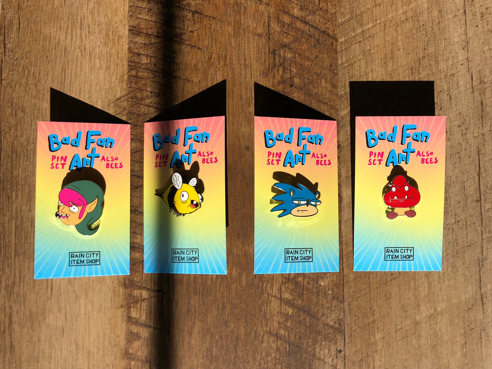 Derpy Bee Hard Enamel Pin Bad Fan Art Also Bees Pin Set - Etsy