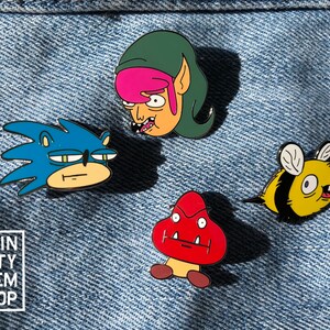 Derpy Bee Hard Enamel Pin Bad Fan Art Also Bees Pin Set - Etsy