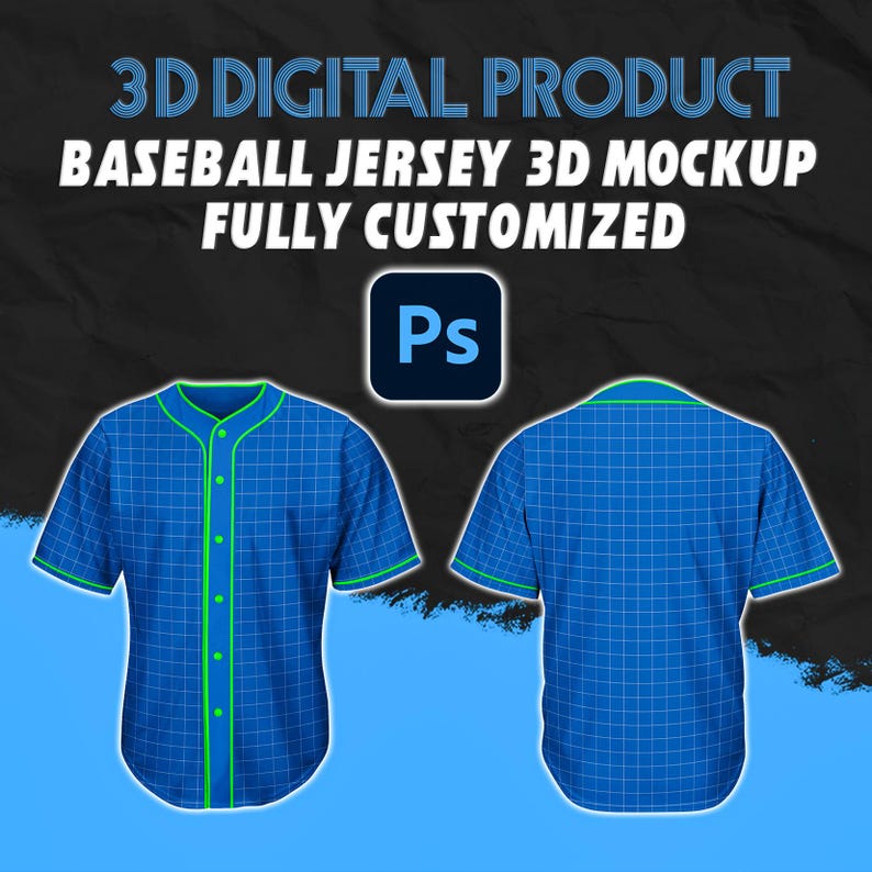 Baseball Jersey 3D Mockup | Fully Customizable PSD Template | Sports ...
