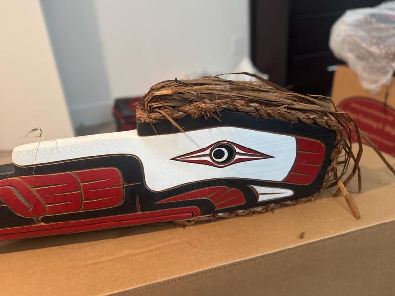 Pacific Northwest Coast Salish Hand-carved “hok-hok” Cedar Mask by ...