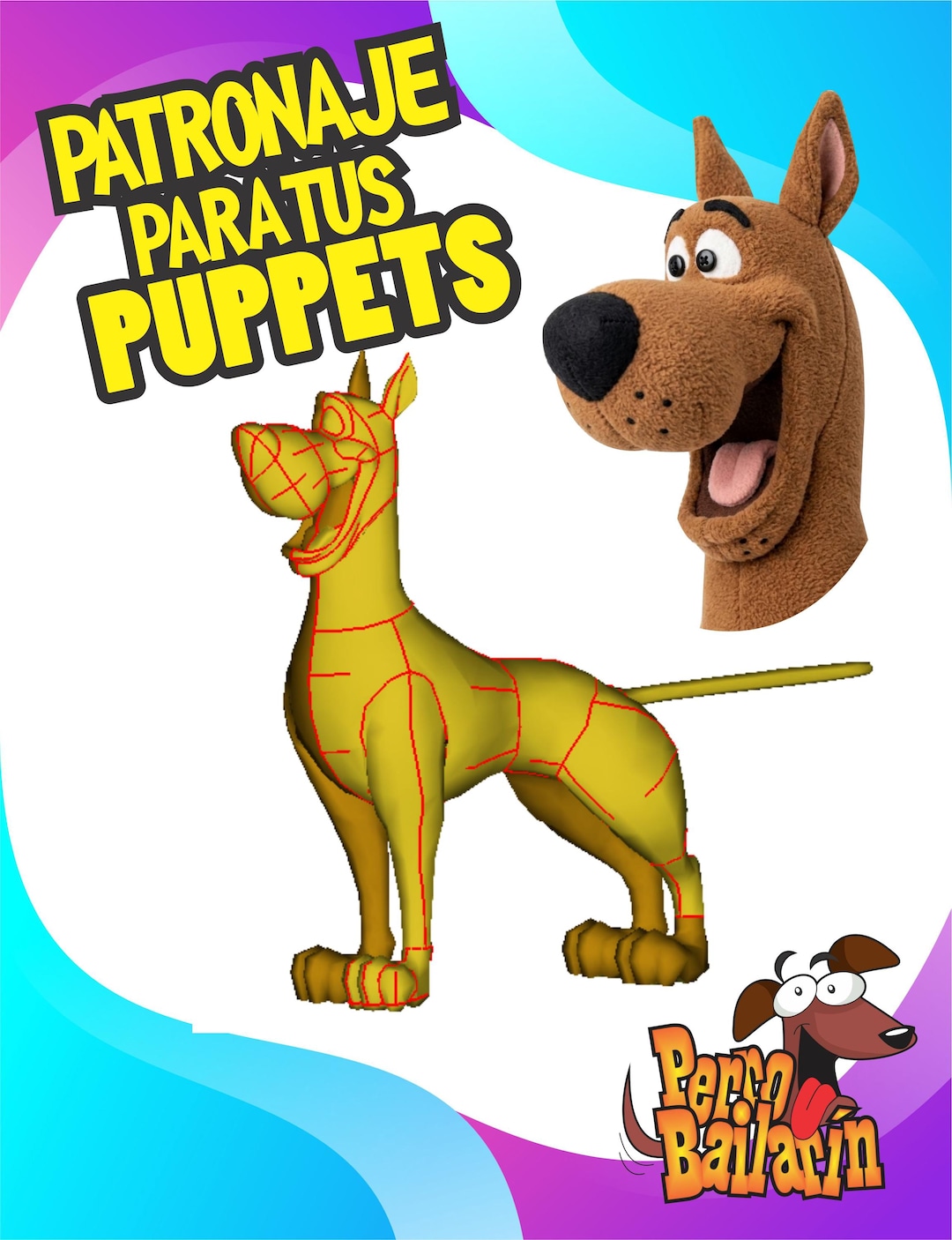Scooby Puppet Template to Be Made of Foam, Theatrical Style - Etsy