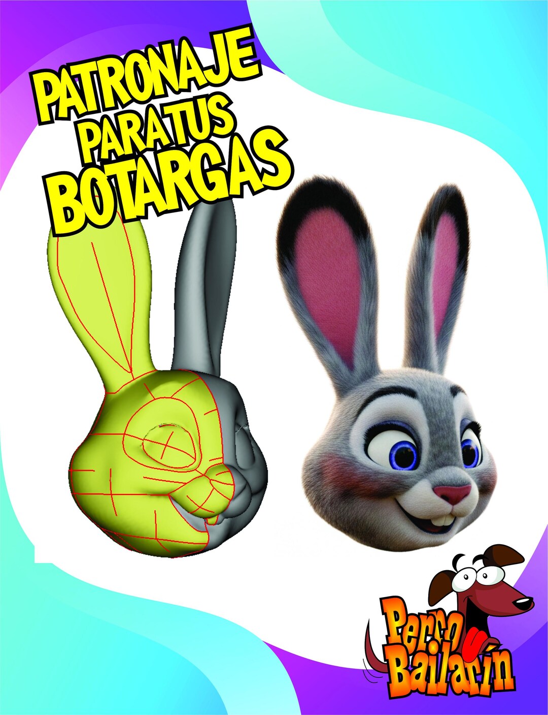 Judy Hopps Head Template to Be Made in Foam, Mascot Style - Etsy