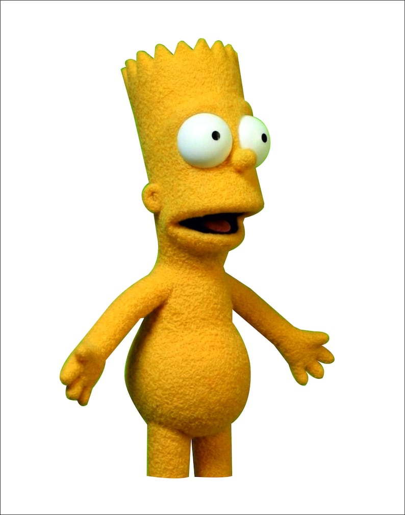 Bart Simpson Template for Making in Foam, Theatrical Puppet - Etsy