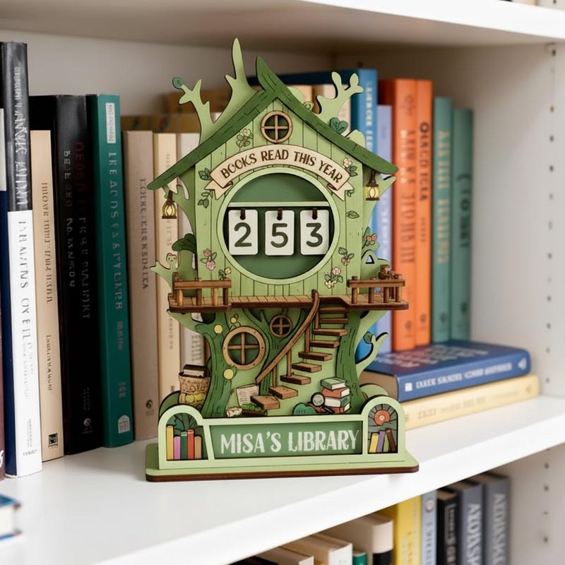 Book Holder With Tracker - Etsy