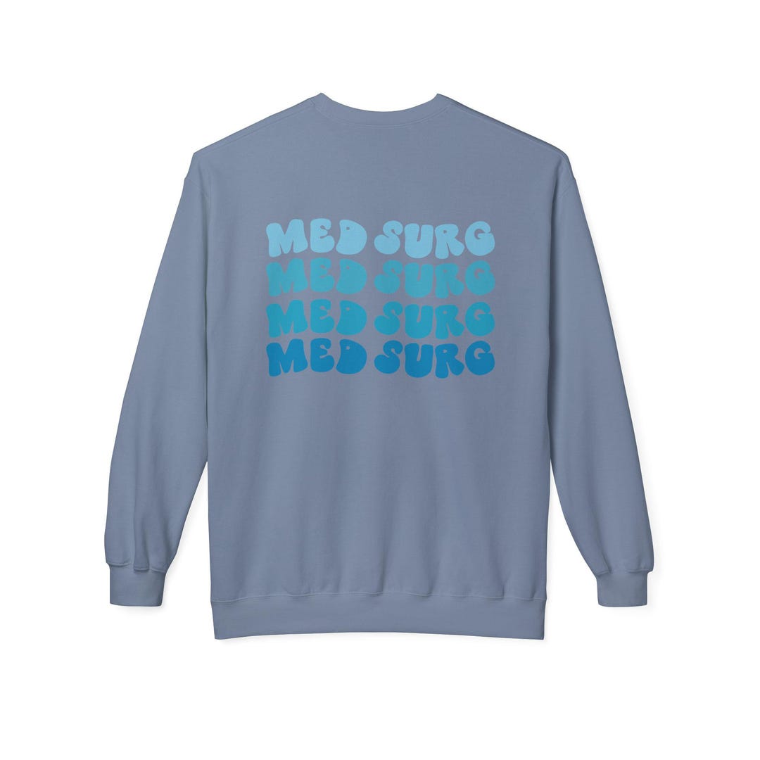 Med Surg Blue Wave Sweater, Medical Surgical Unisex Midweight Softstyle ...