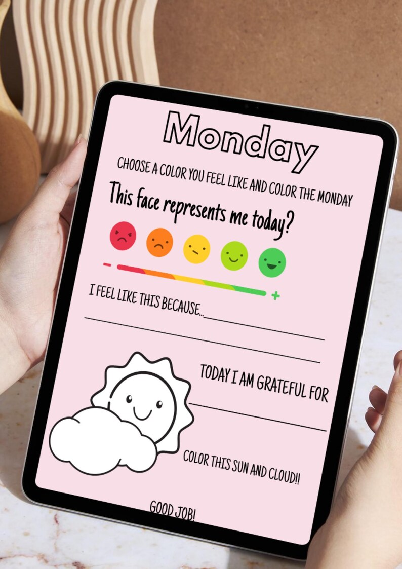 Kids Mood Tracker | Feelings Chart for Children | Emotion Regulation ...