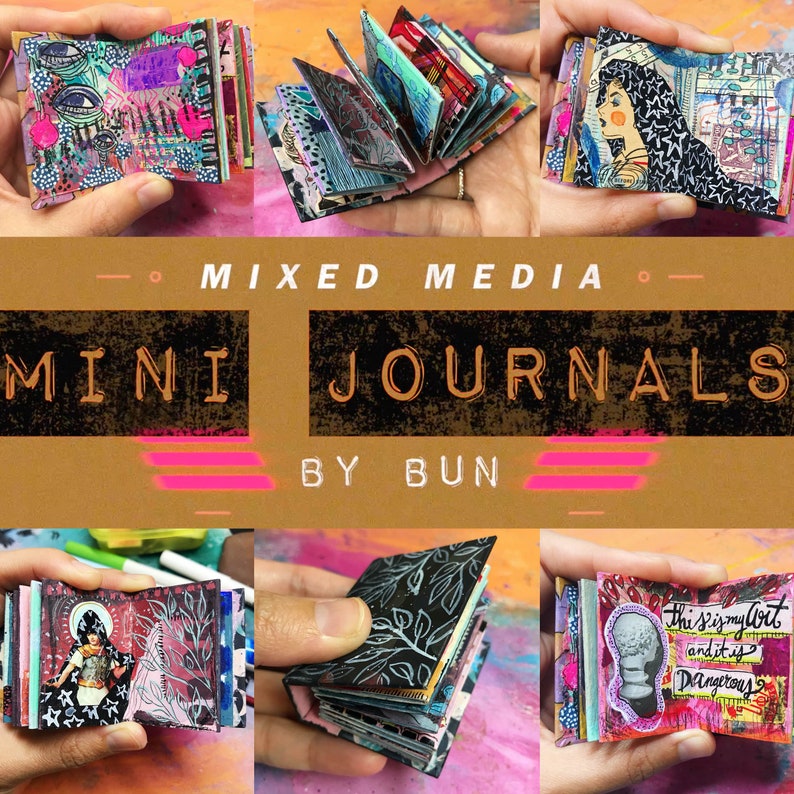 Mini Journals Online Art Journal Class - Etsy