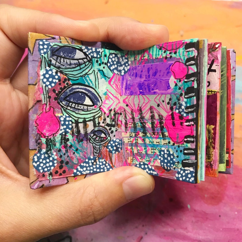 Mini Journals Online Art Journal Class | Etsy