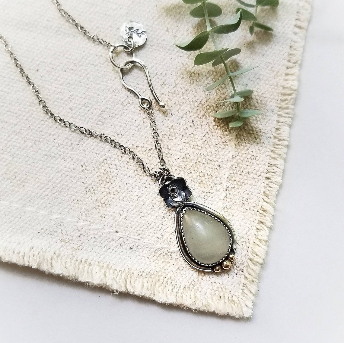 DESERT ROSE Libyan Desert Glass Necklace Sahara Sea Glass - Etsy