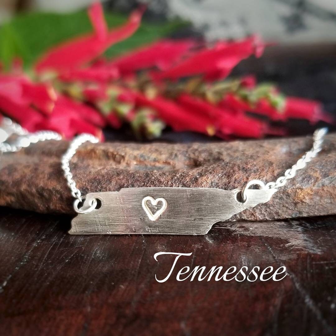 TENNESSEE Necklace | Tennessee 14k Gold Filled Necklace | State of ...