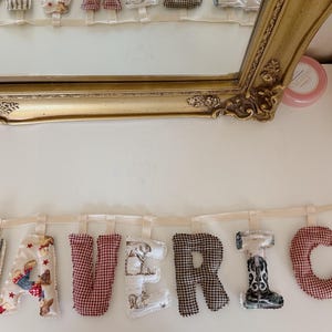 Customizable Name Banner: Hand-sewn Name Banner, Birthday Signs ...