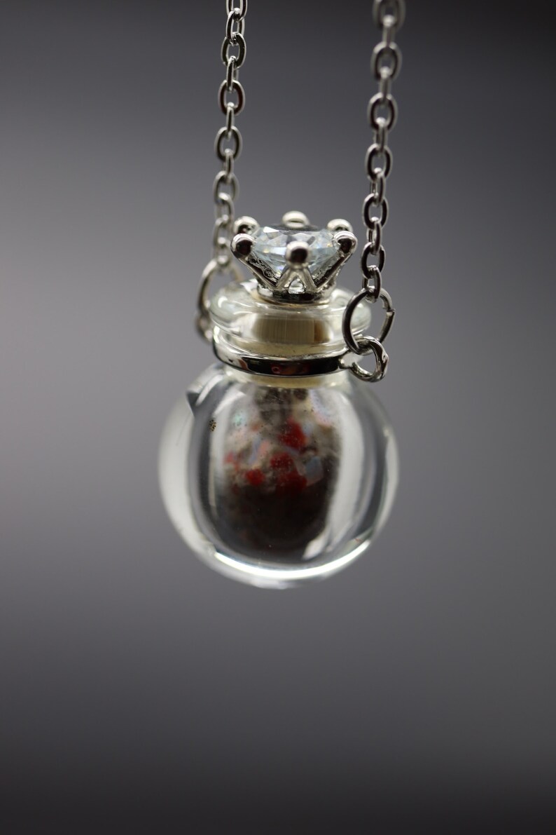 Cremation Locket for Ashes, Human Ash Keepsake, Cremation Necklace for ...