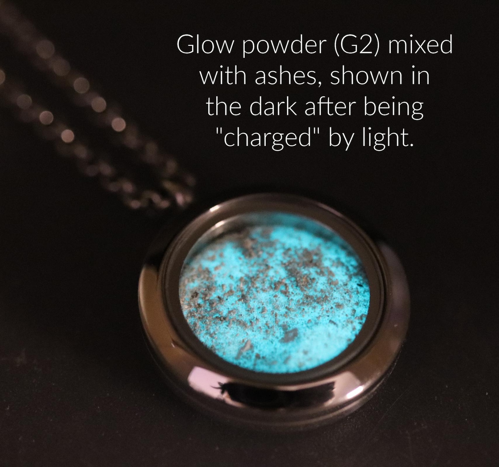 Glow in the Dark Cremation, Glowing Jewelry, Cremation Locket for Ashes ...