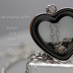 Floating Urn Necklace, Pet Loss Gifts, Remembrance Gift, Bereavement ...