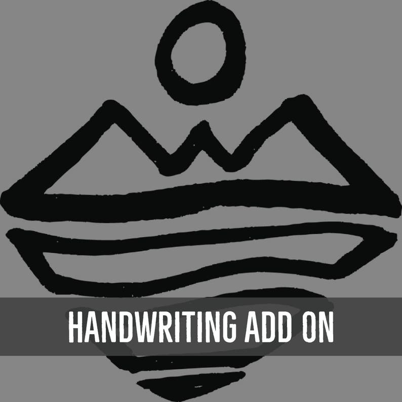 Add Custom Handwriting to Your Listing, Add On, Handwriting Jewelry ...