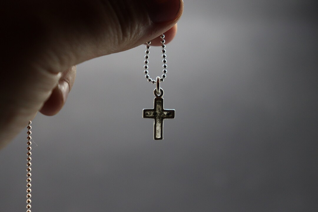 Cremation Cross Jewelry, Cross Cremation Necklace, Silver Ashes Pendant ...