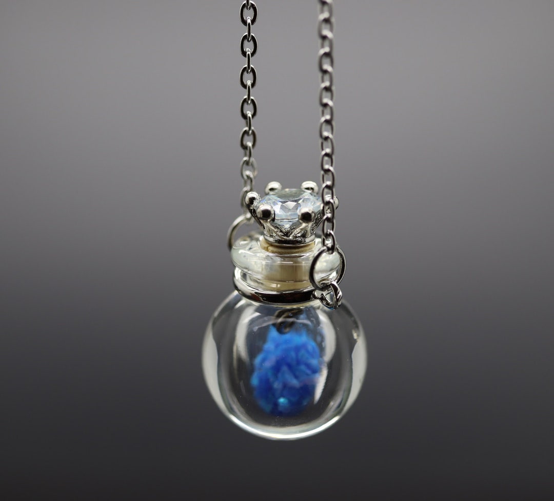 Cremation Locket for Ashes, Human Ash Keepsake, Cremation Necklace for ...