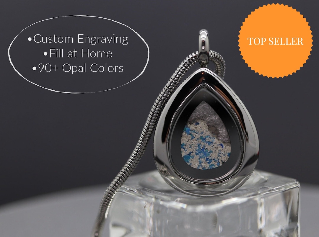 Shaker Locket, Cremation Locket for Ashes, Human Ash Keepsake, Necklace ...