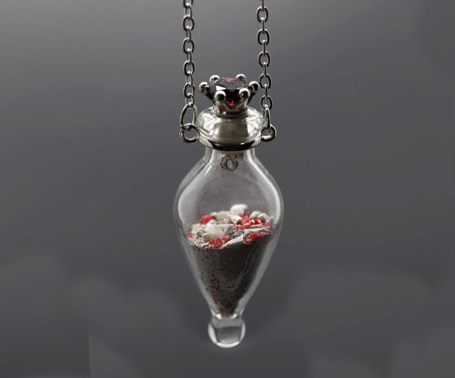 Cremation Locket for Ashes, Human Ash Keepsake, Cremation Necklace for ...