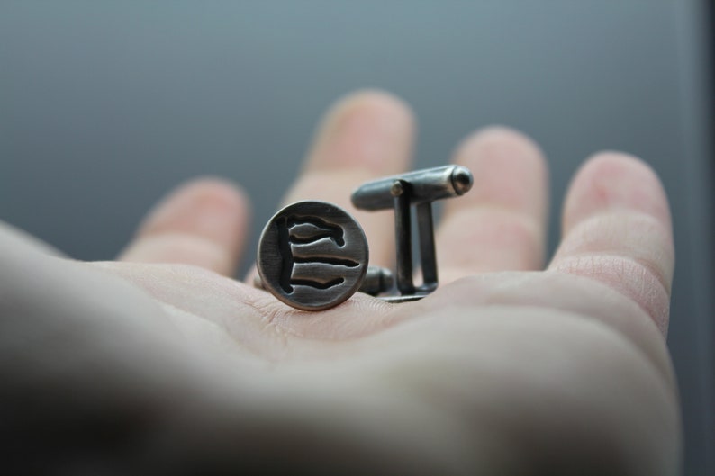 Personalized Silver Cuff Links, Custom Handwriting Cufflinks, Wedding ...