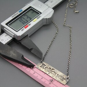 Rescuer Necklace, Sterling Silver Bar Necklace, Rescue Mom Gift, Search ...