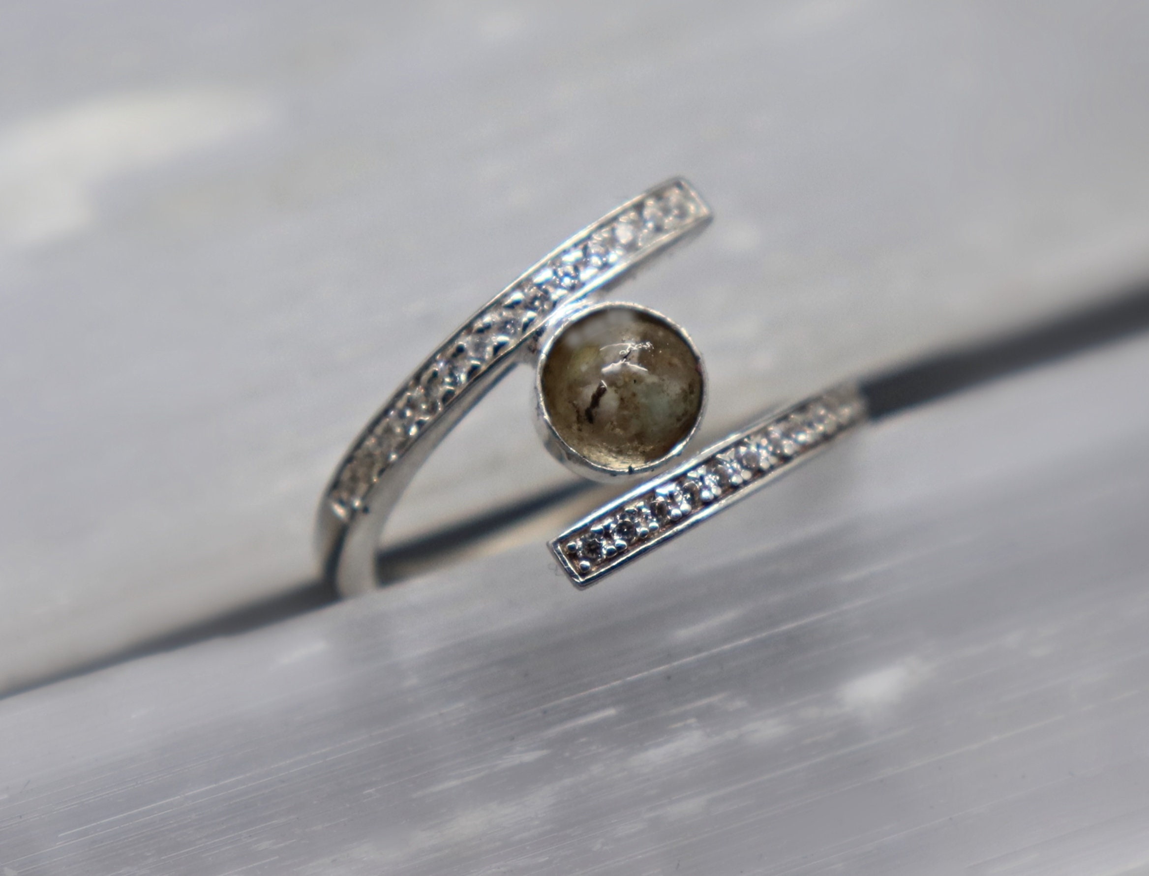 Ashes Ring For Her Sterling Silver Cremation Jewelry Ring | Etsy