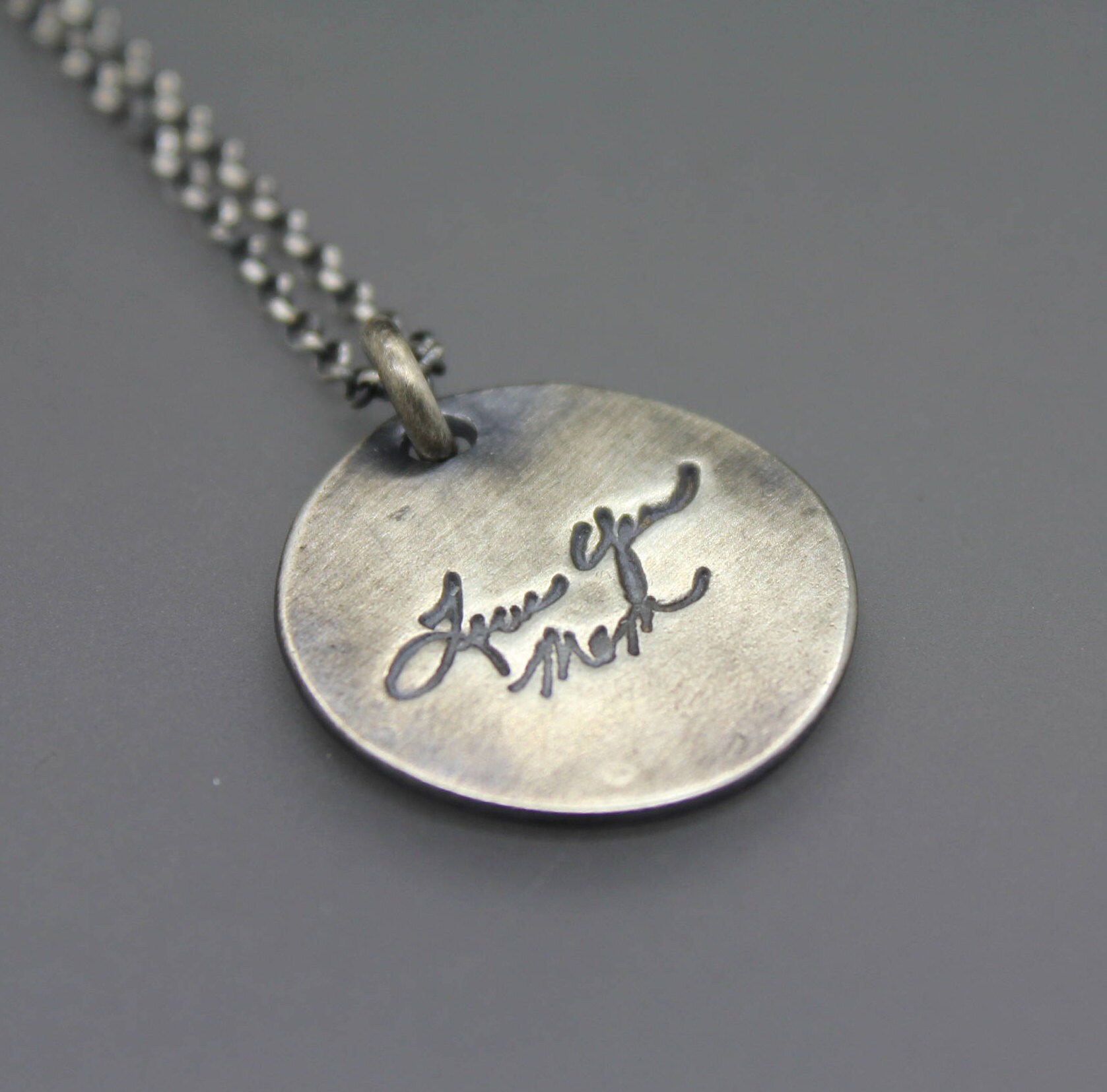 Signature Pendant Handwriting Pendant Custom Signature - Etsy