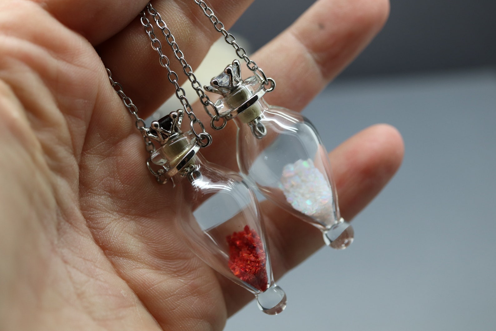Cremation Locket for Ashes, Human Ash Keepsake, Cremation Necklace for ...