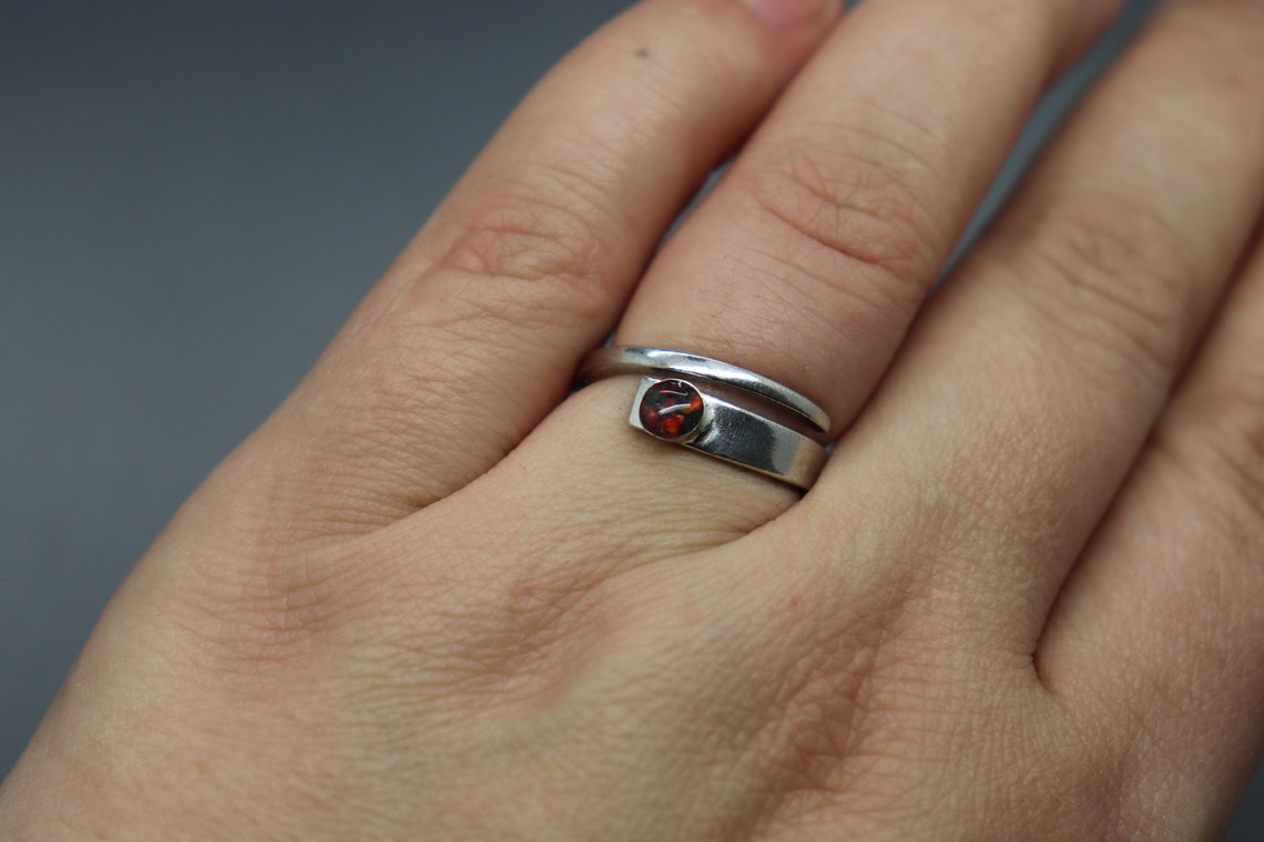 Wrap Around Cremation Ring Sterling Silver Memorial Ash Ring - Etsy