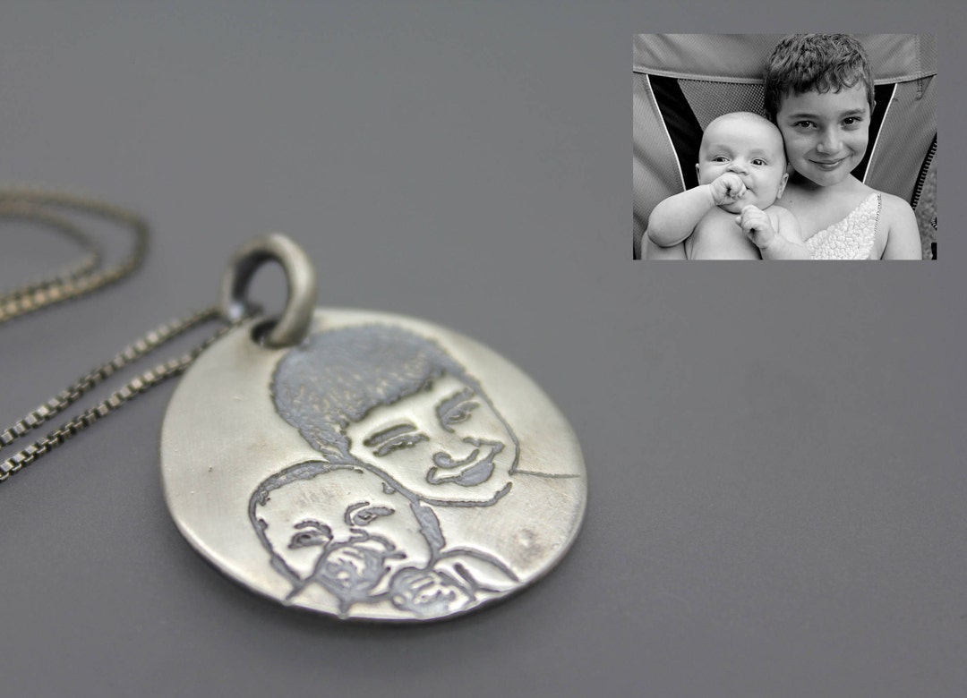 Photo Necklace, Photo Jewelry, Photo Pendant, Your Own Photo, Custom ...