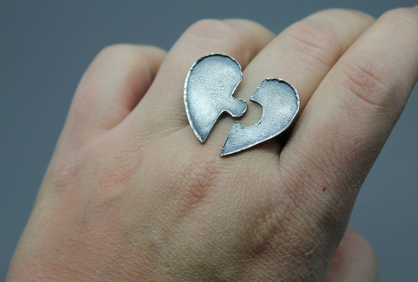 Fingerprint Ring, Personalized Ring for Women, Fingerprint Jewelry ...