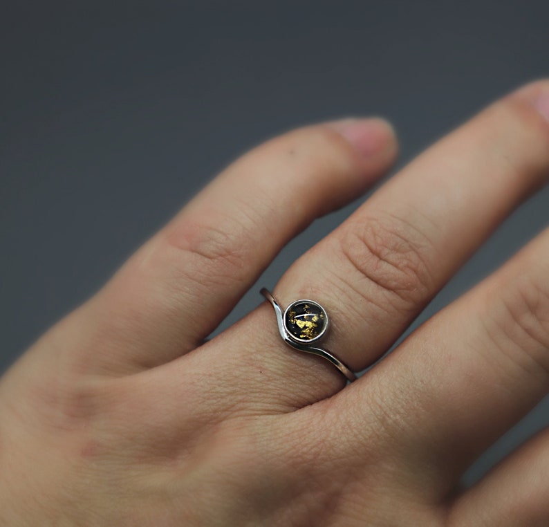 Gold Ashes Ring Gold Cremation Jewelry Cremation Jewelry - Etsy