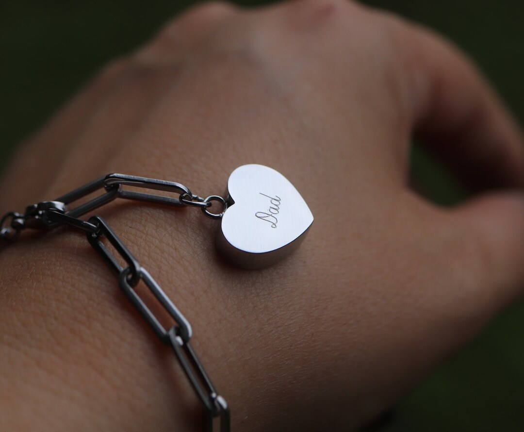 Cremation Locket for Ashes, Human Ash Keepsake, Cremation Bracelet for ...