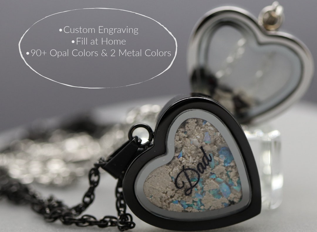 Floating Urn Necklace, Pet Loss Gifts, Remembrance Gift, Bereavement ...