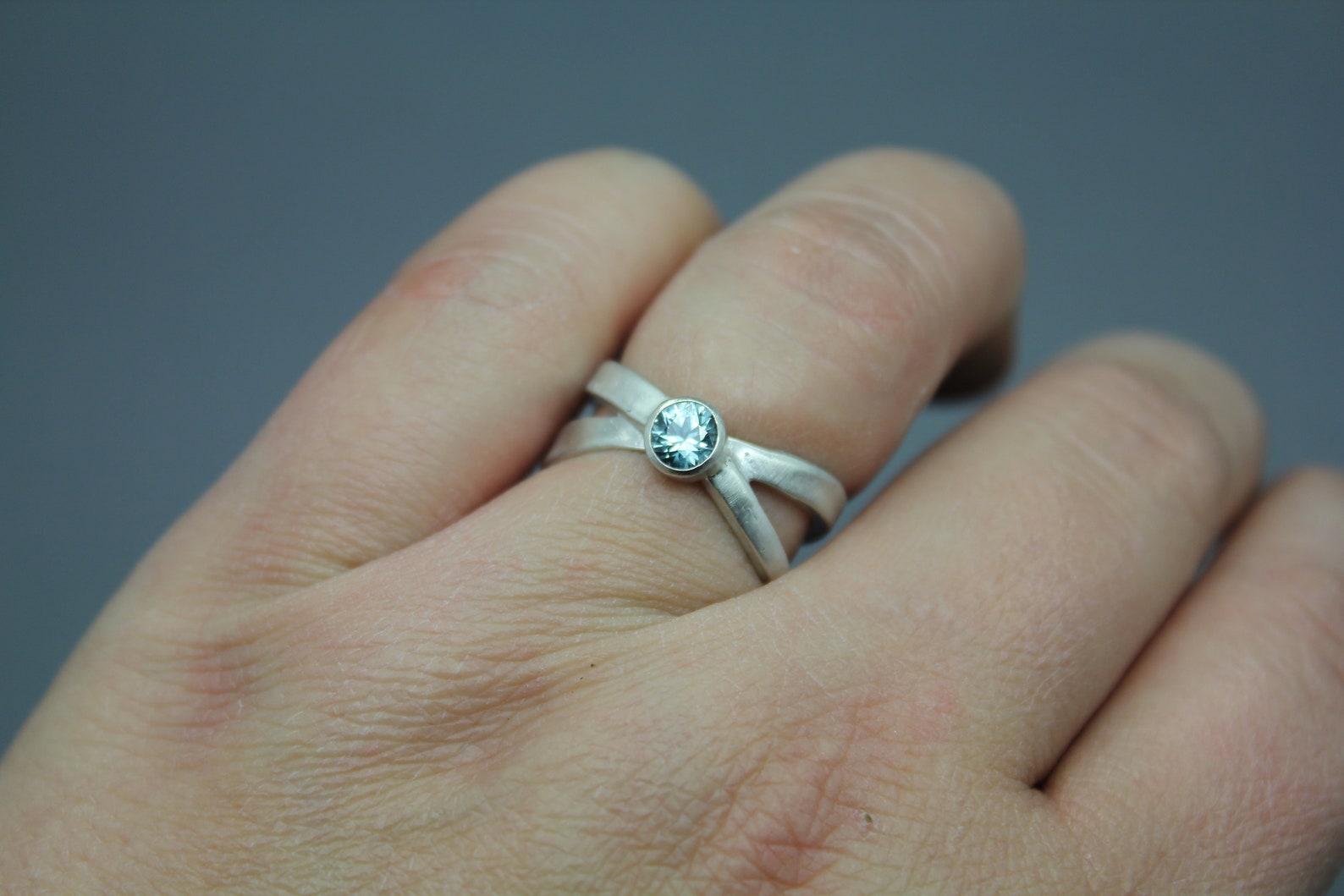 Sterling Silver Crossover Cremation Ring Cremation Jewelry | Etsy