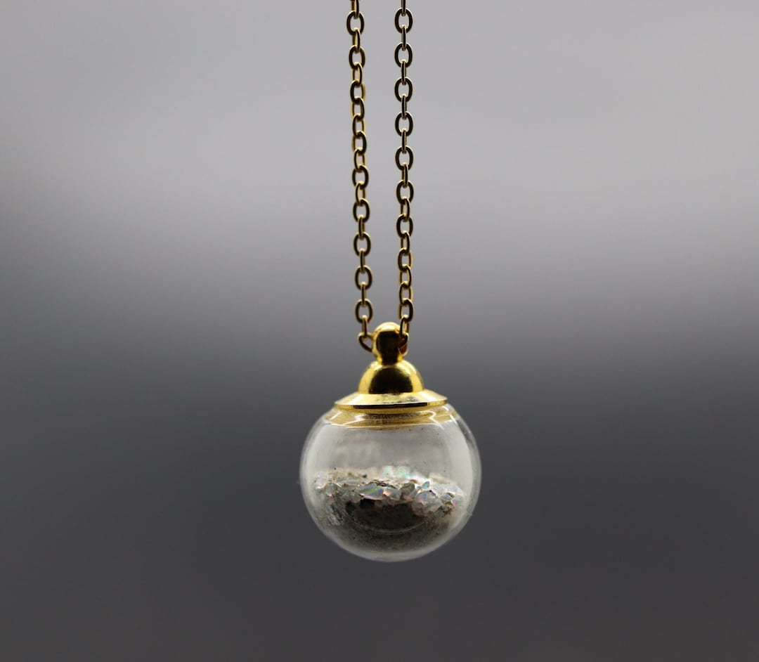 Urn Necklace for Human Ashes, Rose Gold Cremation Jewelry, Ashes ...