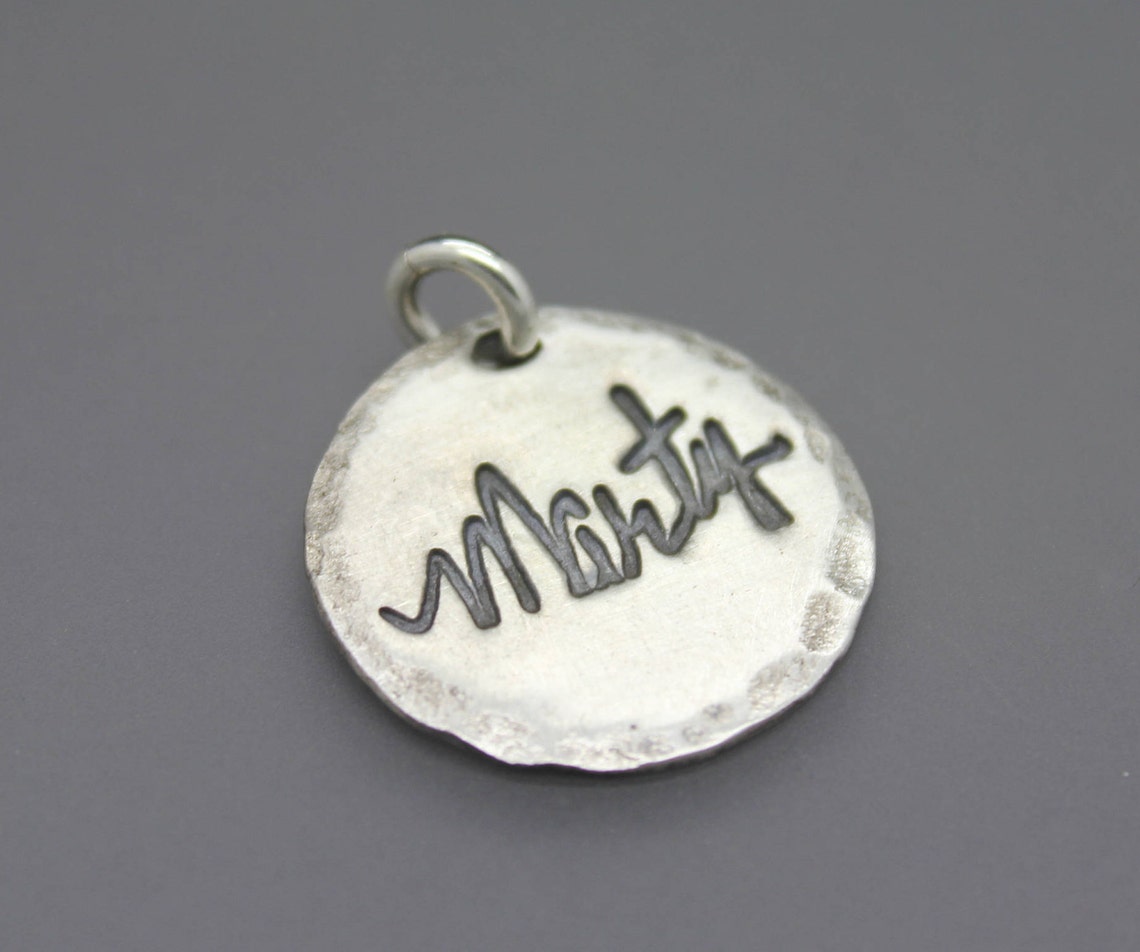 Signature Pendant, Handwriting Pendant, Custom Signature Pendant ...