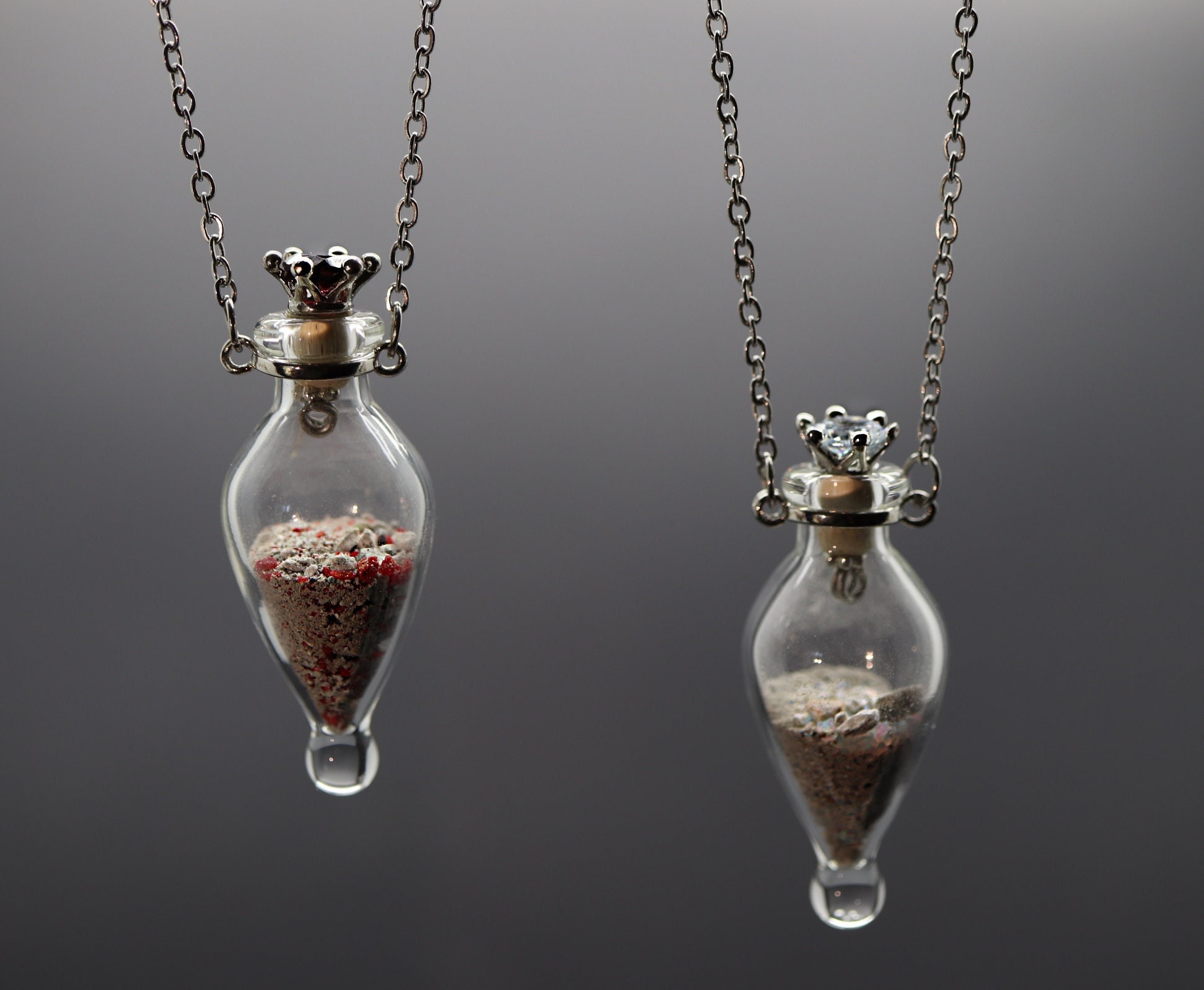 Locket for Ashes, Necklace for Hair, Dried Flower Jewelry in Memory ...