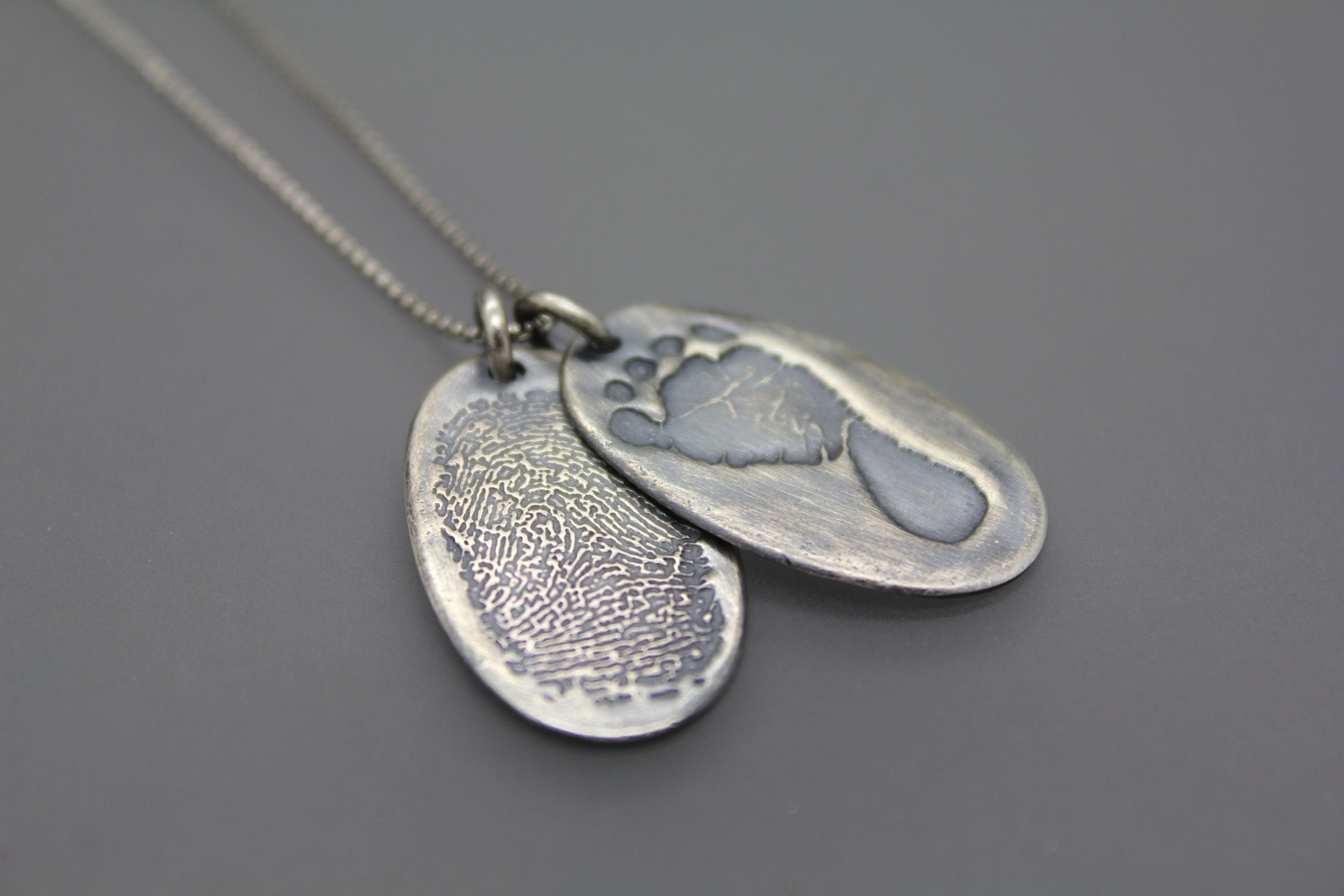 Custom Mom Necklace, Jewelry for Mom, Footprint Pendant, Actual ...